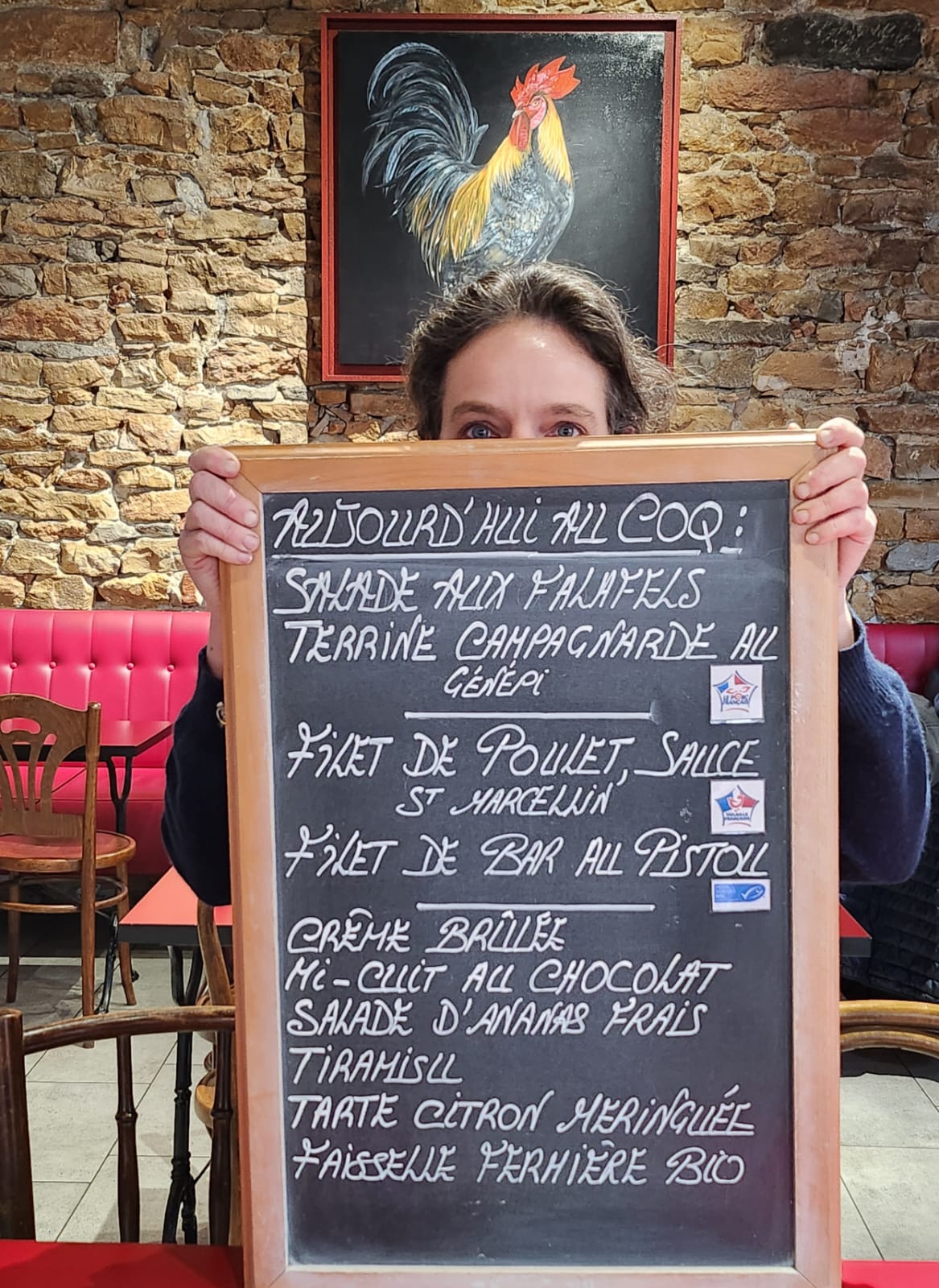 Menu du jour - Au Coq En Pâte